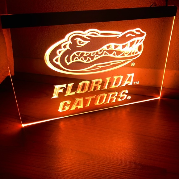 Other | Florida Gators Led Neon Orange Light Sign 8x12 | Poshmark